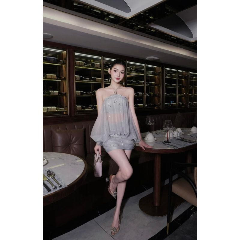 ELENA Set-ชุดเวียดนามพร้อมส่ง ไม่ต้องรอพรีออเดอร์ | Shopee Thailand