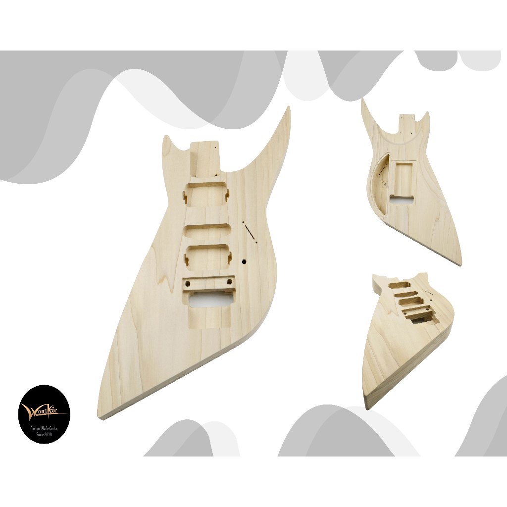 Wootkie /Body guitar style Ibanez WRB-3/PoplarWood/OnePiece บอดี้ ...