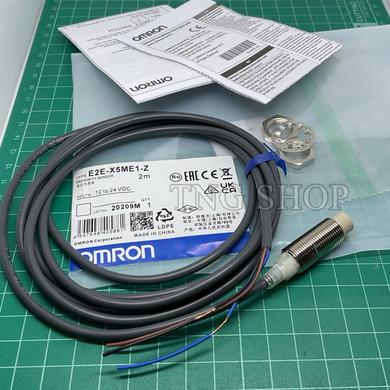E2E-X5ME1-Z พร็อกซิมิตี้ เซ็นเซอร์ M12 ระยะจับ 5มิล 3สาย ชนิด NPN- NO Proximity sensor | Shopee ...