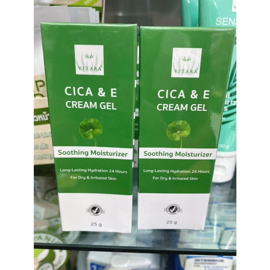 Vitara Cica & E Cream 25 g.Soothing Moisturizer ครีมเจลบำรุงผิวสูตรเข้ม ...