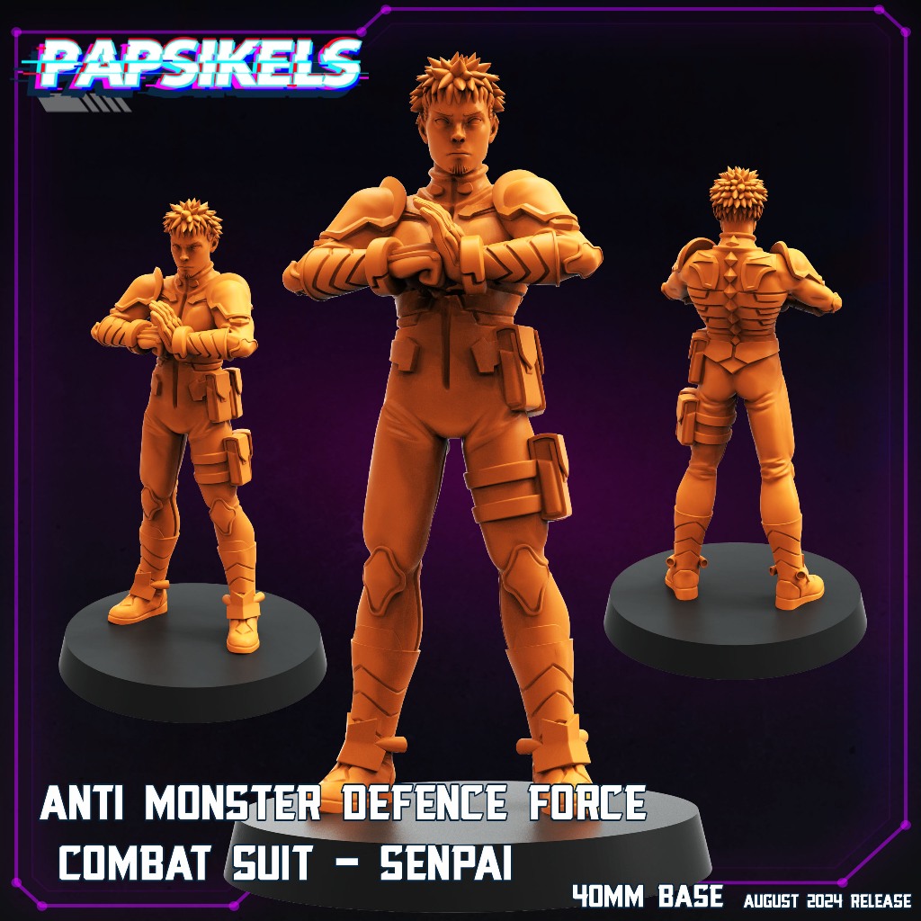 AMDF Combat Suit Senpai - Monster No. 8 - Humanoid Human / 32mm scale ...