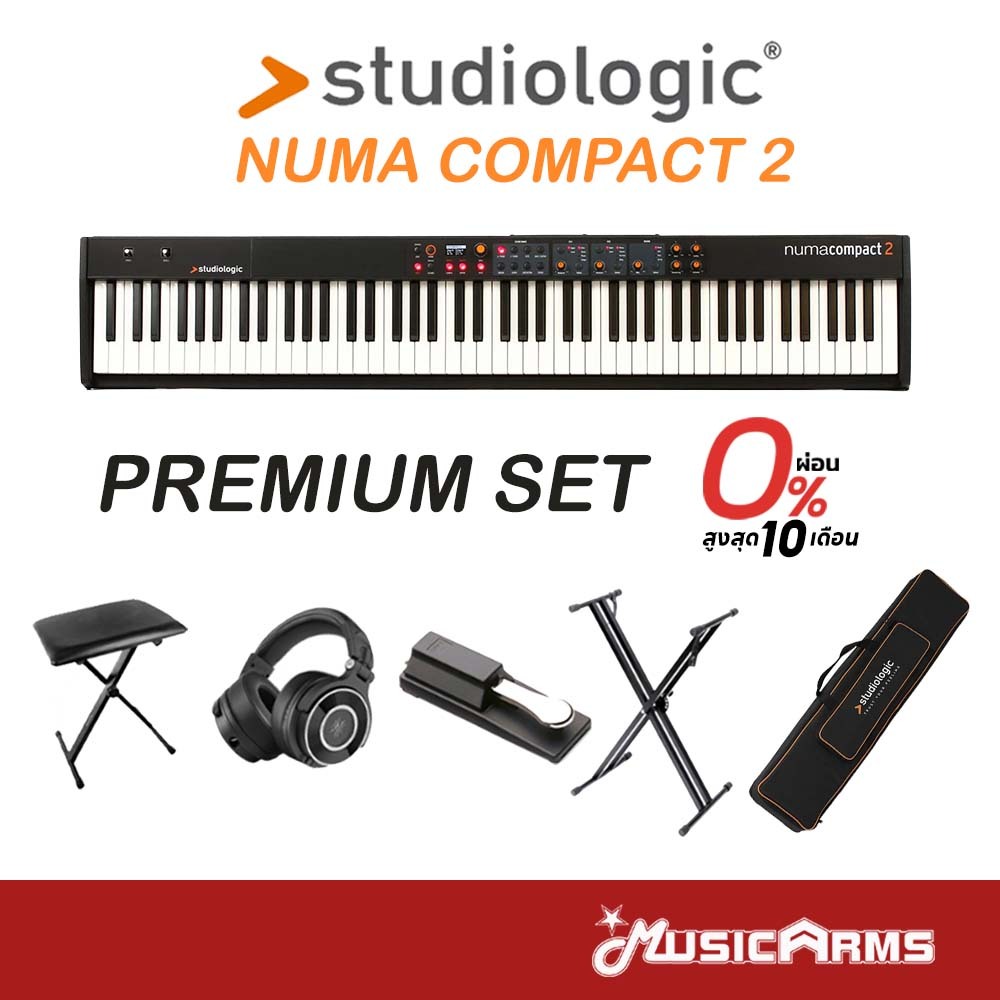 [ใส่โค้ดลด1000บ.] Studiologic Numa Compact 2 คีย์บอร์ด +ประกันศูนย์ 1ปี ...