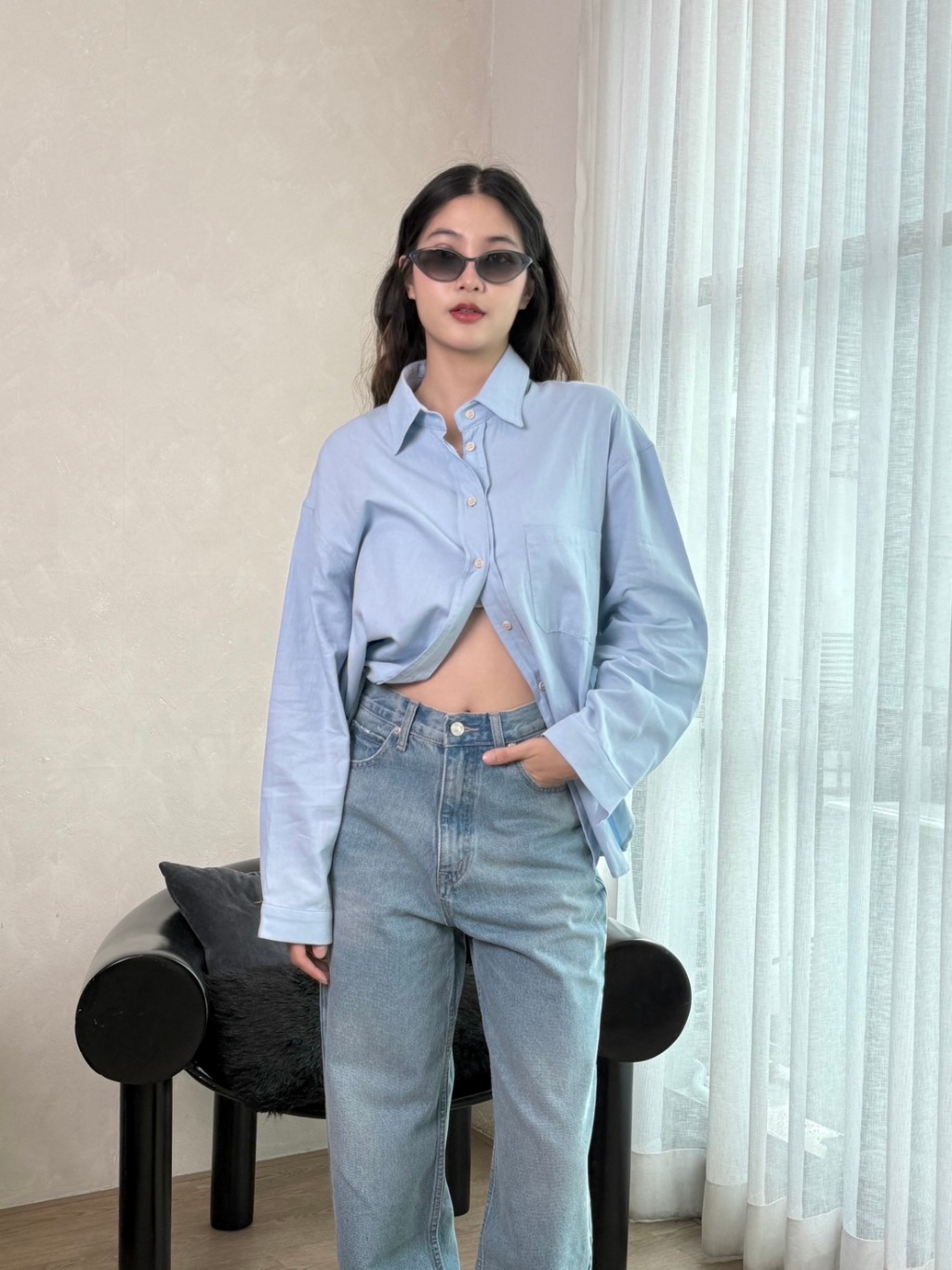 i335 (7199) เสื้อเชิ้ตผ้านิ่ม | Shopee Thailand