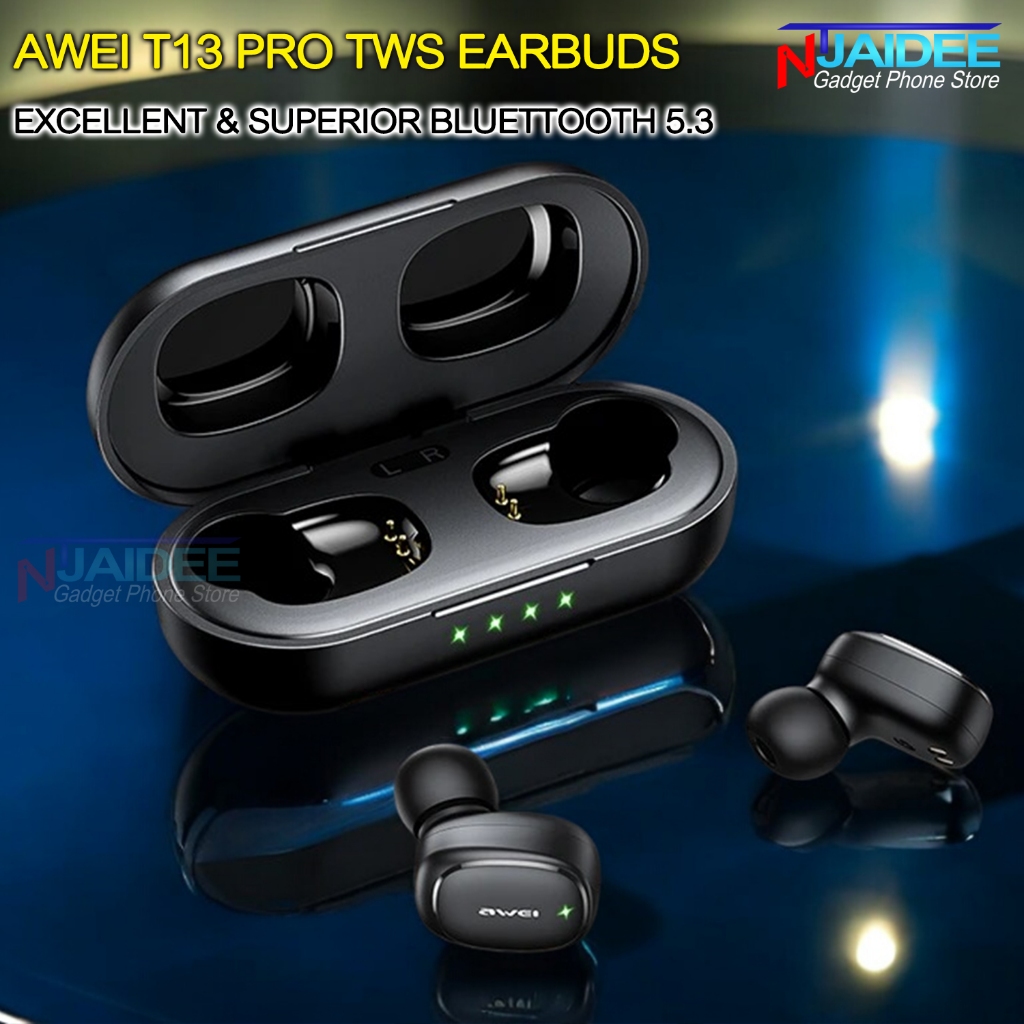 [แพ็คใน 30 นาที] AWEI T13 Pro 5.3 True Wireless Sport Earbuds With ...