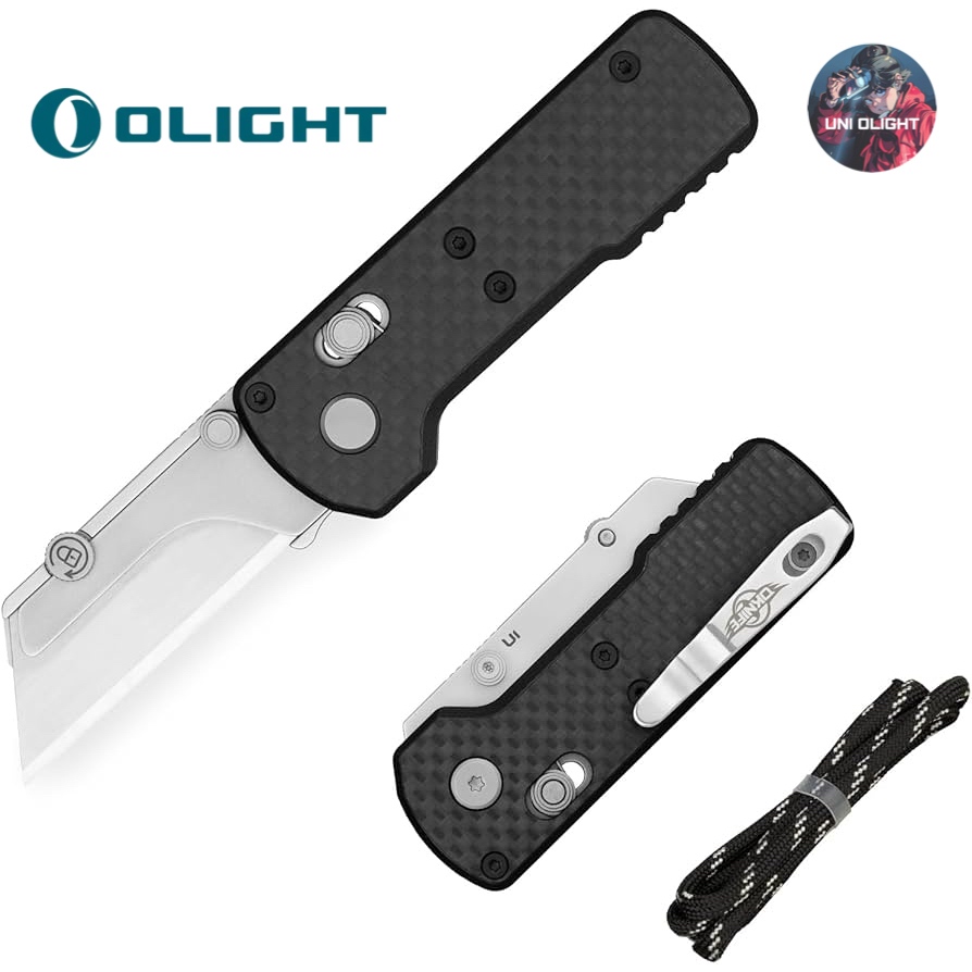 Olight Otacle U1 Carbon Fiber คัทเตอร์พับเปลี่ยนใบได้ง่าย ขนาดเล็ก | Shopee Thailand
