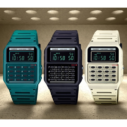 CASIO นาฬิกาข้อมือ สายเรซิ่น รุ่น CA-53,CA-53WB,CA-53WB-1B,CA-53WB-3B ...