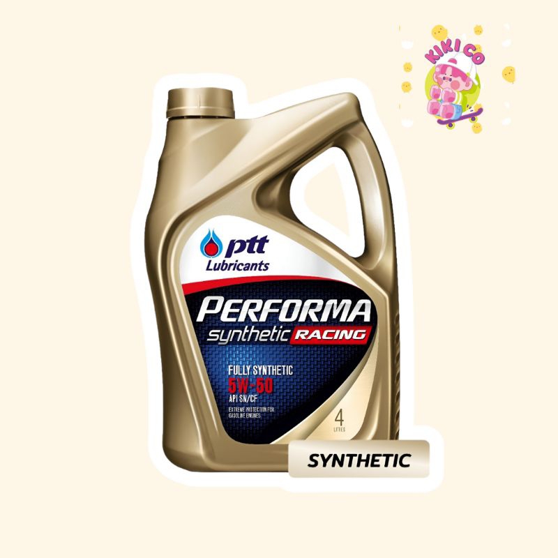 แท้100% PTT PERFORMA SYNTHETIC RACING ( 5W-50 racing 4L ) สังเคราะห์ ...