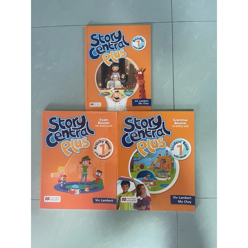(มือสอง) central plus level 1 student book activity book reader ...