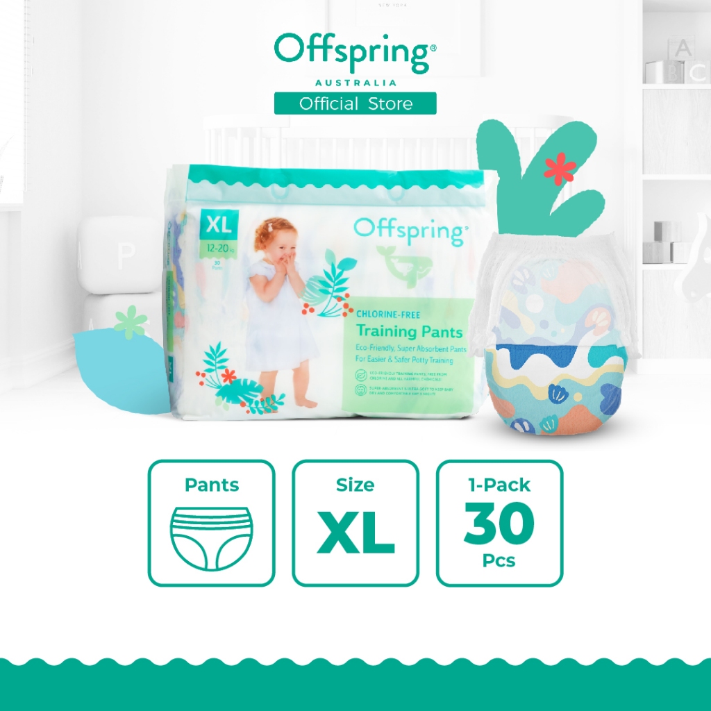 Offspring - Fashion Pants ผ้าอ้อมแบบกางเกง ไซส์ XL จำนวน 30 ชิ้น ...