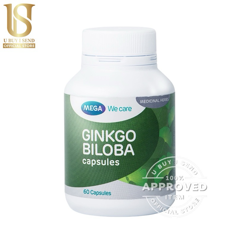 Mega We Care Ginkgo Biloba Extract 40 mg. จิงโกบิโลบาสกัด 60 เม็ด ...