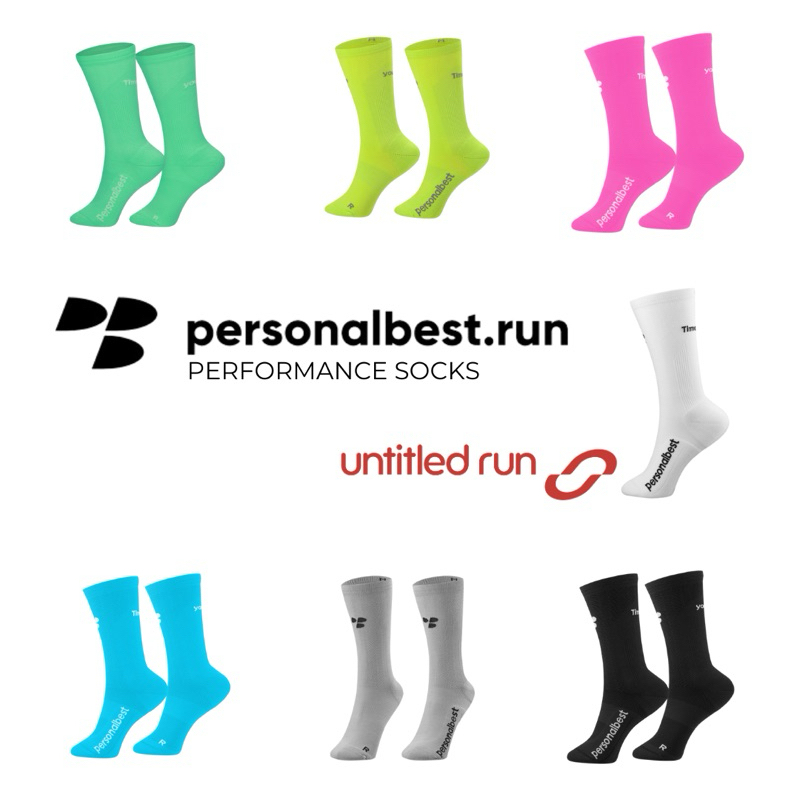Personal Best Performance Sock ถุงเท้าวิ่ง ข้อยาว ไร้ตะเข็บ ระบายอากาศระดับเทพ ไม่อับเท้า ...