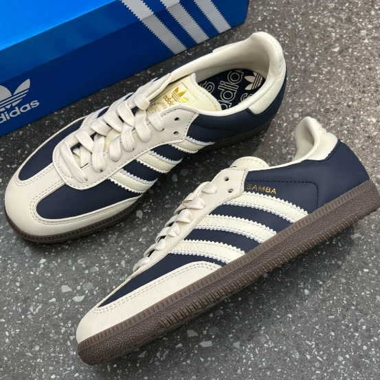 adidas originals SAMBA OG“Night Indigo White Blue (ของแท้ 100 %) | Shopee Thailand