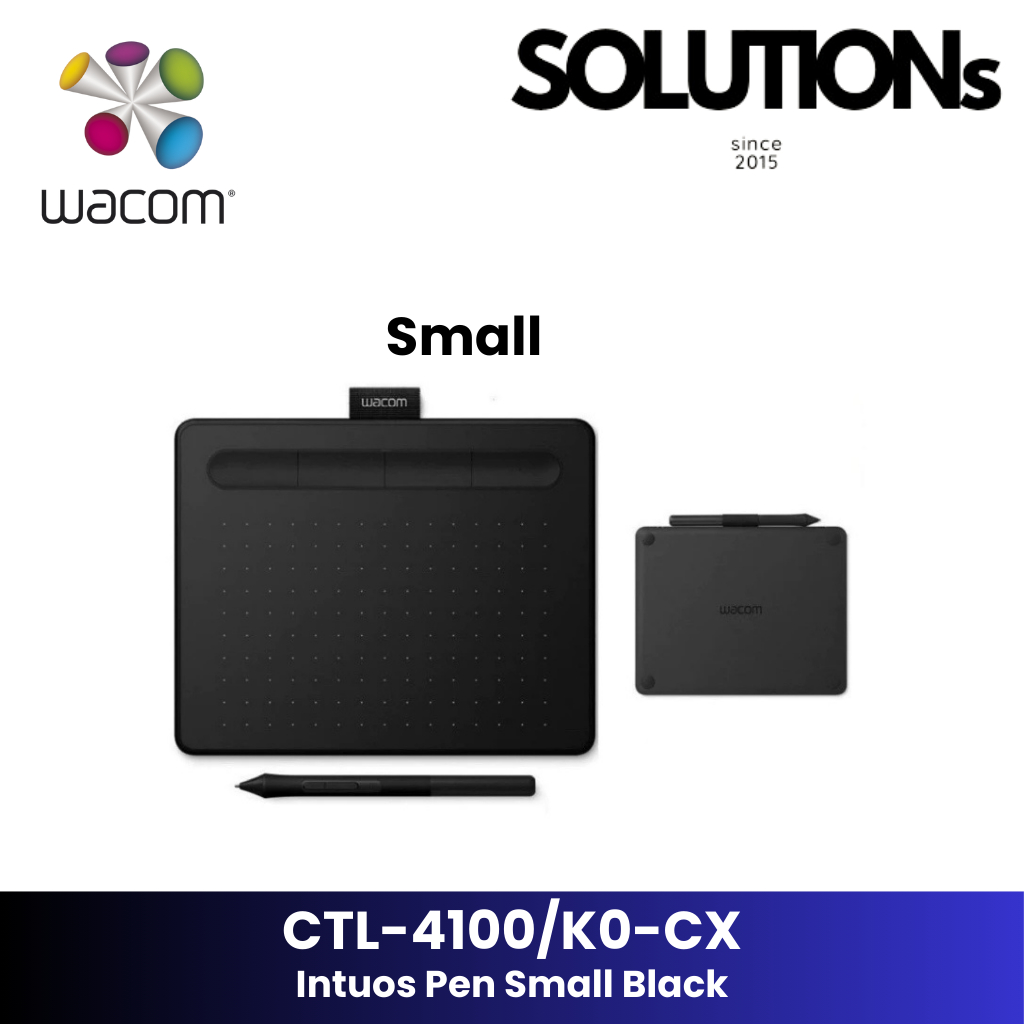 Wacom CTL-4100/K0-CX Intuos Pen S,Black | Shopee Thailand