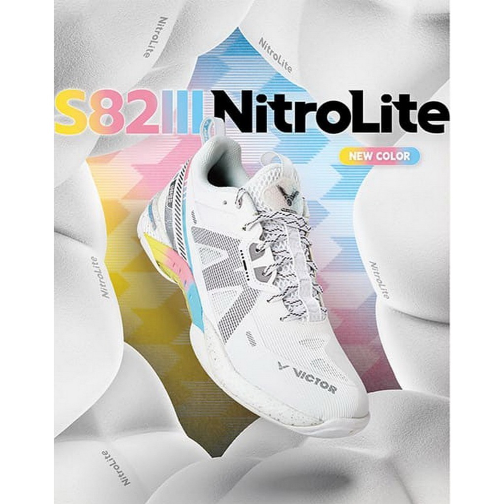 รองเท้าแบดมินตัน รองเท้ากีฬา VICTOR รุ่น S82III NITROLITE | Shopee Thailand