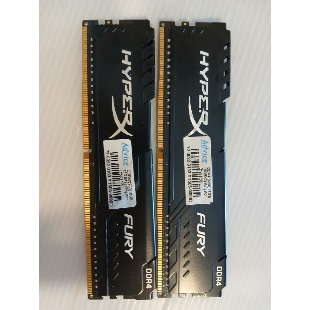 RAM (หน่วยความจำ) KINGSTON HyperX FURY (BLACK) 16GB (8GBx2) DDR4 3200MHz | Shopee Thailand