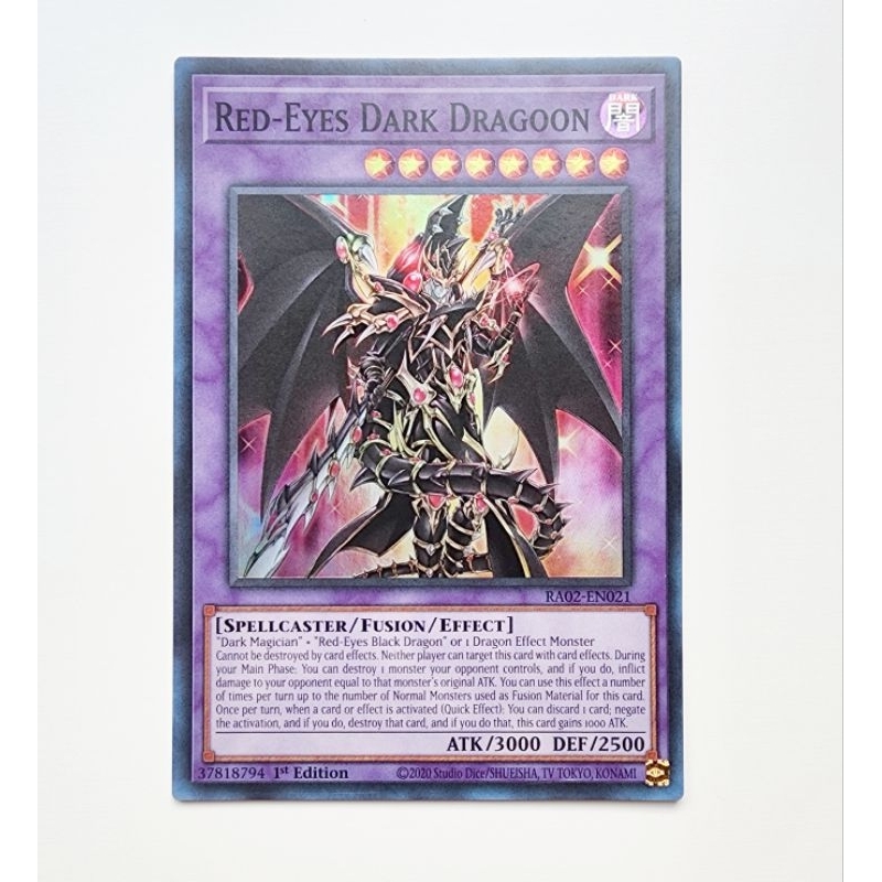 Konami Yugioh การ์ดยูกิ ลิขสิทธิ์แท้ อังกฤษ Red-Eyes Dark Dragoon 1st ...