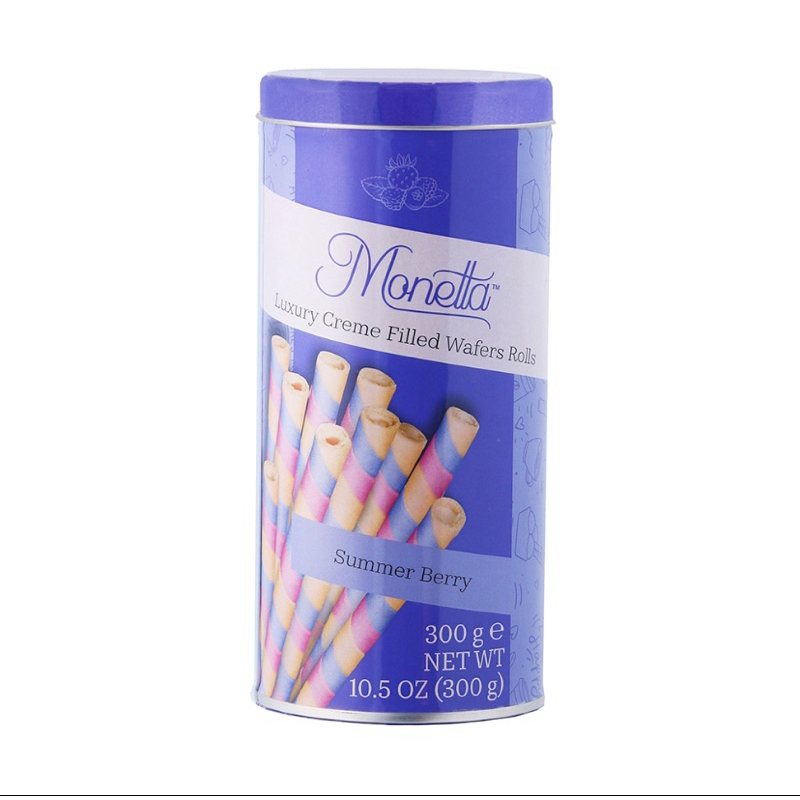 Monetta Creme Filled wafers Rolls Summer Berry โมเนตต้า ครีม ฟิลด์ เวเฟ ...