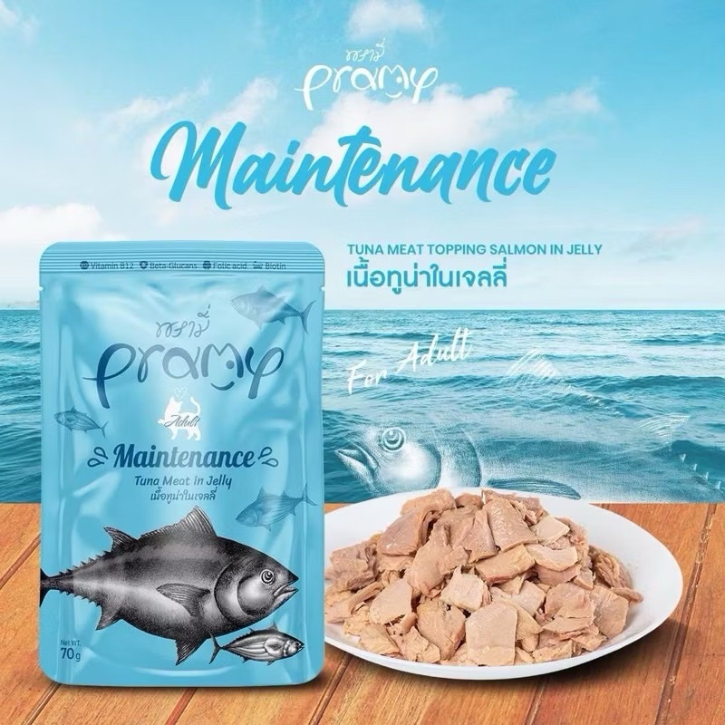 pramy อาหารเปียก ขนาด 70g*12 ยกโหล | Shopee Thailand