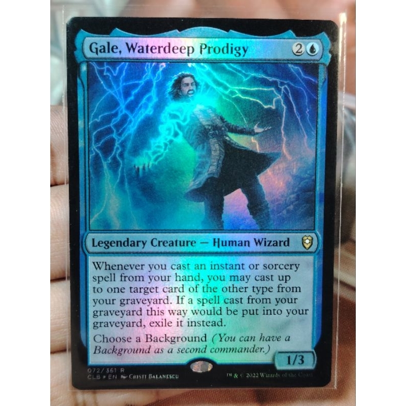 [MTG] Gale, Waterdeep Prodigy Foil [CLB] [BLUE] [RARE] [FOIL] [ENG] (การ์ดเมจิค / Magic the ...