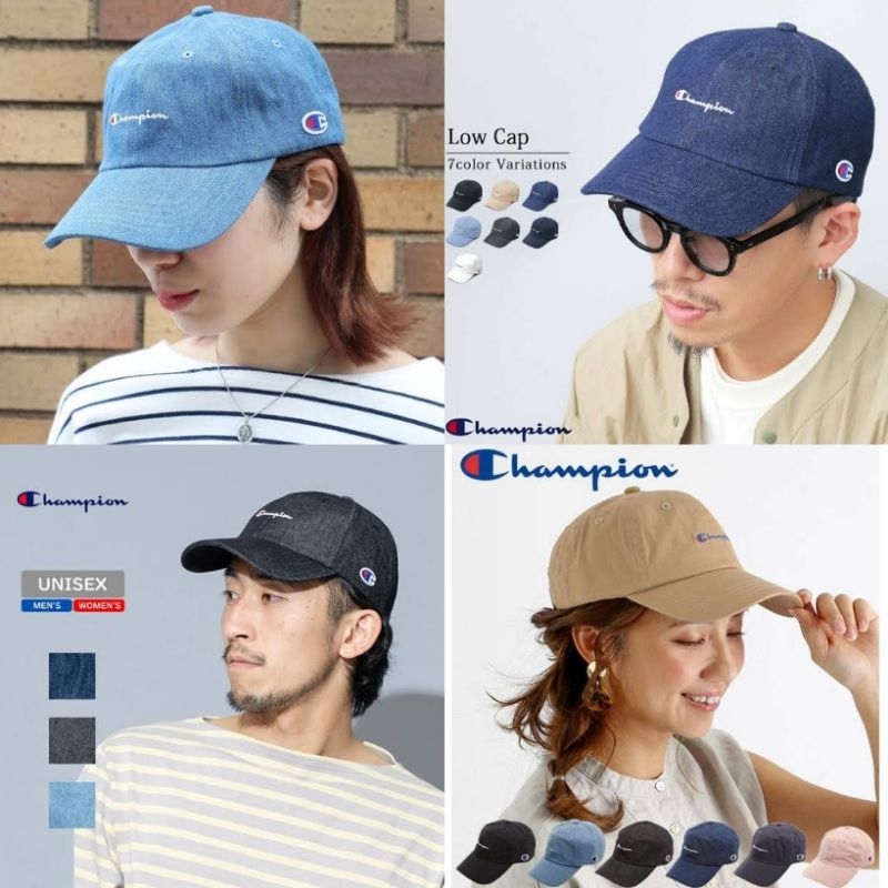 Champion หมวกแก็ปยีนส์ปัก จากญี่ปุ่น | Shopee Thailand
