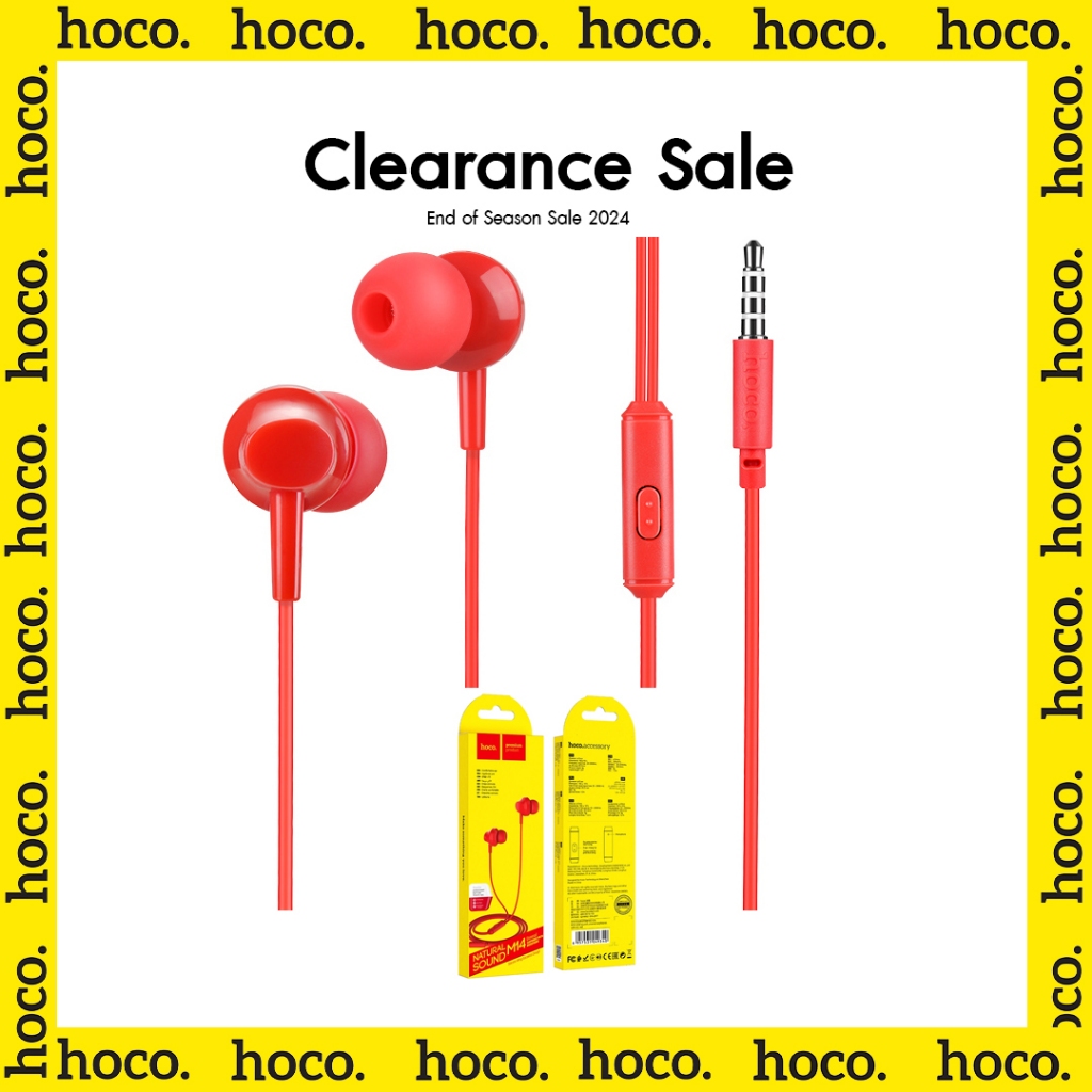[Clearance] Hoco M14 หูฟังสมอร์ทอค แจ็คกลม AUX 3.5 mm. หูฟังสาย M34 ...