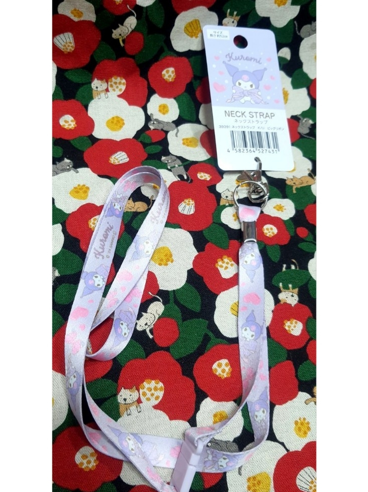 Sanrio kuromi Neck starp คุโรมิ สายคล้องคอ สำหรับห้อยบัตร/ที่ใส่บัตร ...