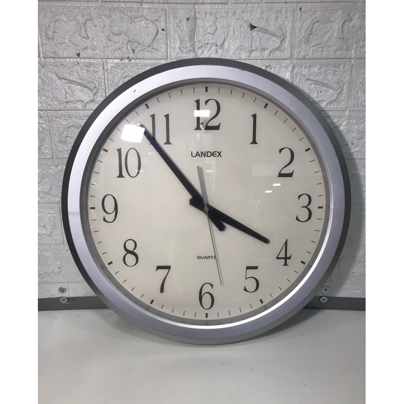 [นาฬิกามือสองญี่ปุ่น] #W45 นาฬิกาแขวนเรือนใหญ่!!!! LANDEX จอกระจก บอดี้ ...