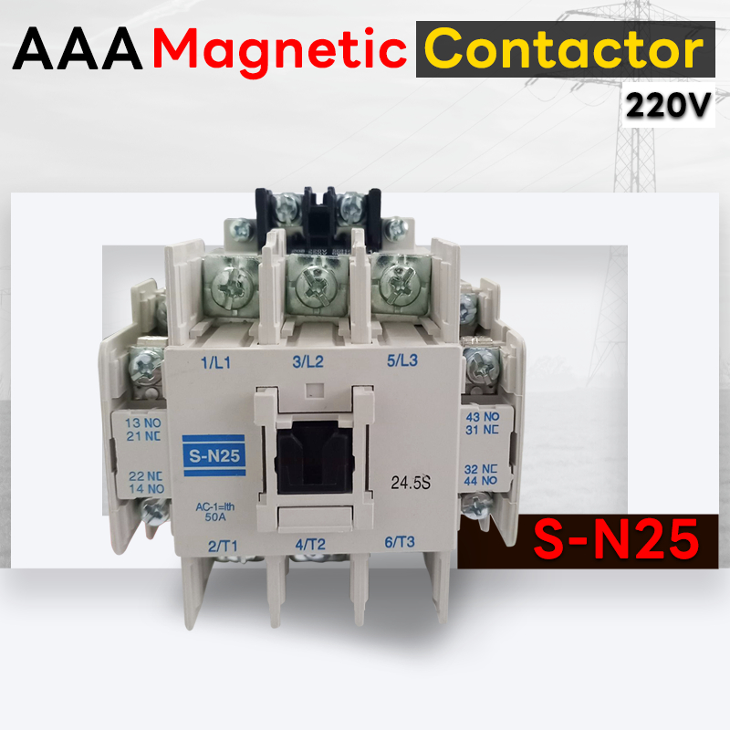 AAA แมกเนติก คอนแทคเตอร์ SN-25 Coil AC220V Magnetic AC Contactor S-N25 | Shopee Thailand