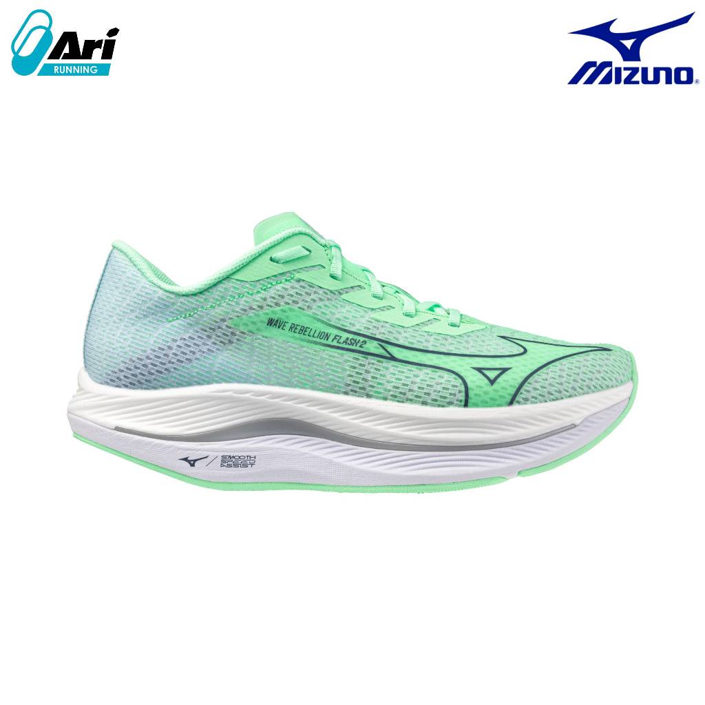 MIZUNO M WAVE REBELLION FLASH 2 - NEOMINT/BLACK/HINTOFMINT รองเท้าวิ่ง ...