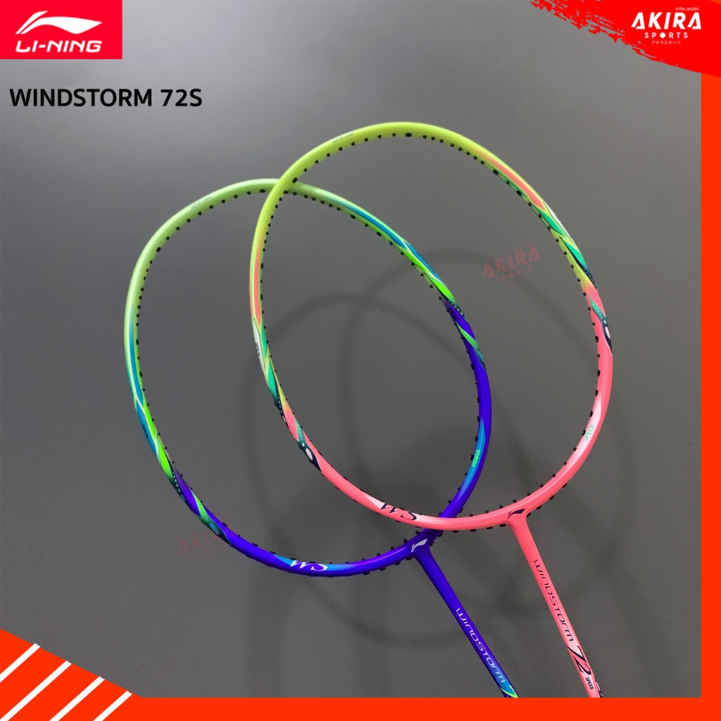 LI-NING ไม้แบดมินตันLi-Ning Windstorm 72S Speed / Power 6UG6 แถมเอ็นและ ...