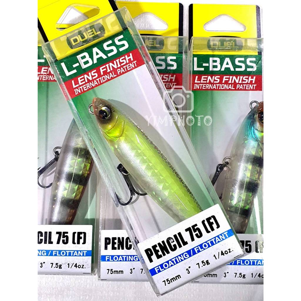 DUEL L-BASS Pencil 75F 7.5g. เหยื่อเพนซิล ผิวน้ำ ดูเอล ของแท้100% | Shopee Thailand