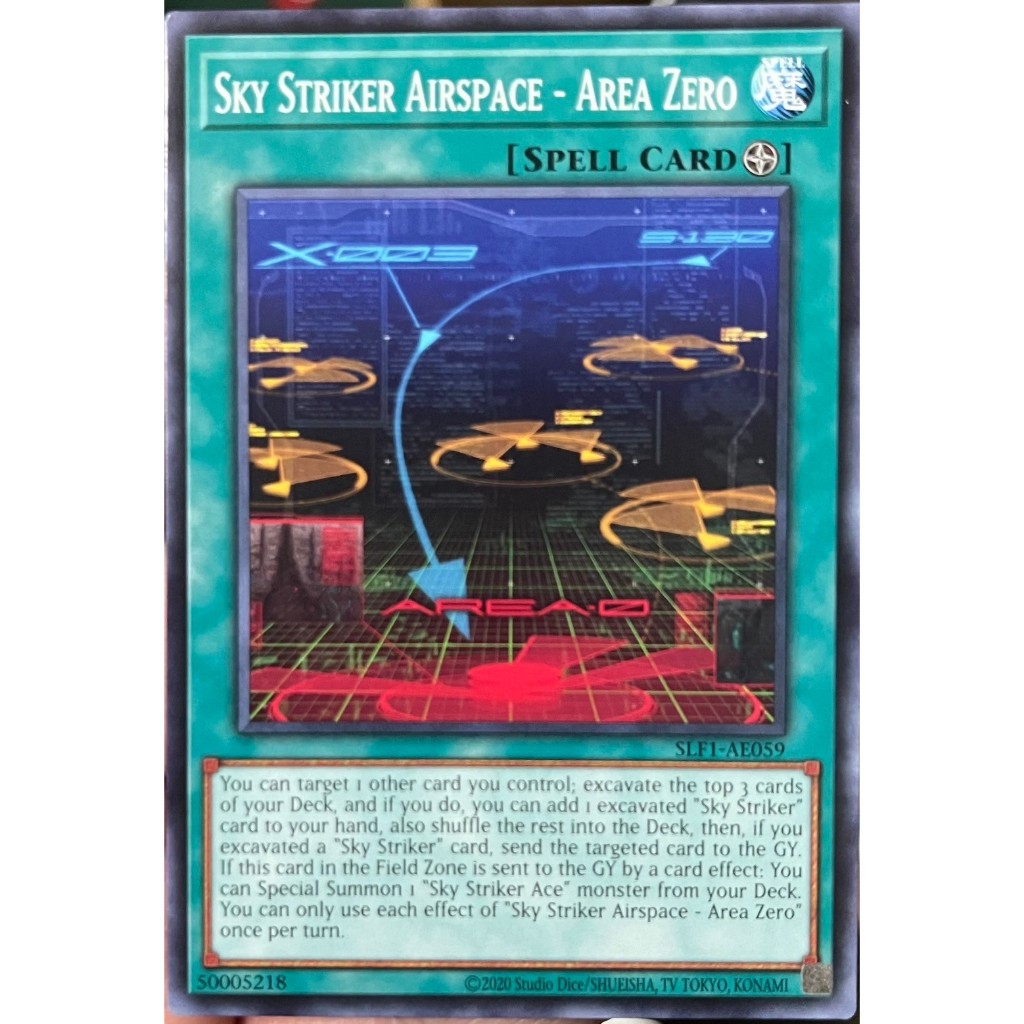 Yugioh Asia-Eng [SLF1-AE059] Sky Striker Airspace - Area Zero (Common) การ์ดยูกิแท้ถูกลิขสิทธิ์ ...