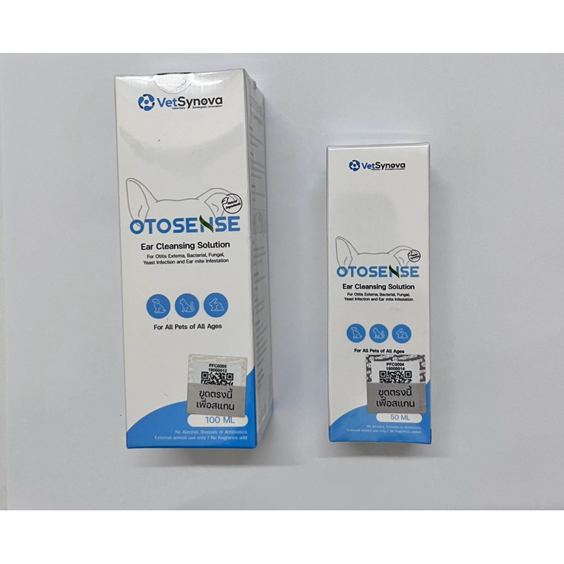 OTOSENSE น้ำยาเช็ดทำความสะอาดช่องหู กำจัดไรในหู สำหรับสัตว์เลี้ยง ...