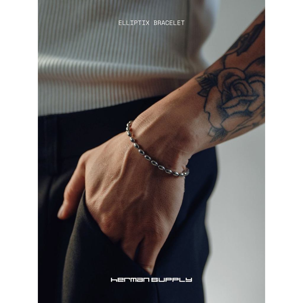 HERMAN SUPPLY - ELLIPTIX Bracelet สร้อยข้อมือ สแตนเลส แนวมินิมอล 4MM ...