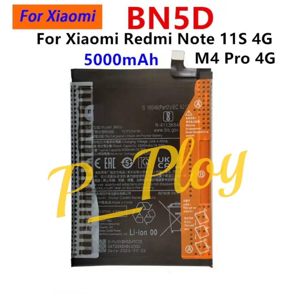 แบตเตอรี่ For Xiaomi Redmi Note11S 4G/M4 PRO 4G BN5D 5000mAh รับประกัน3 ...