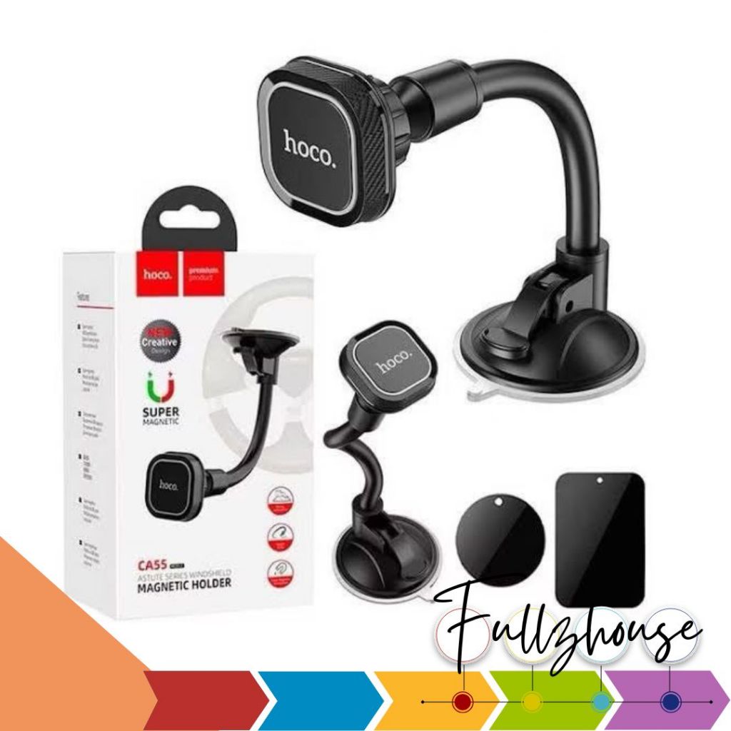 จัดส่งด่วน ขาตั้งมือถือในรถแบบแม่เหล็ก Hoco Car holder CA55 Astute series for windshield ...