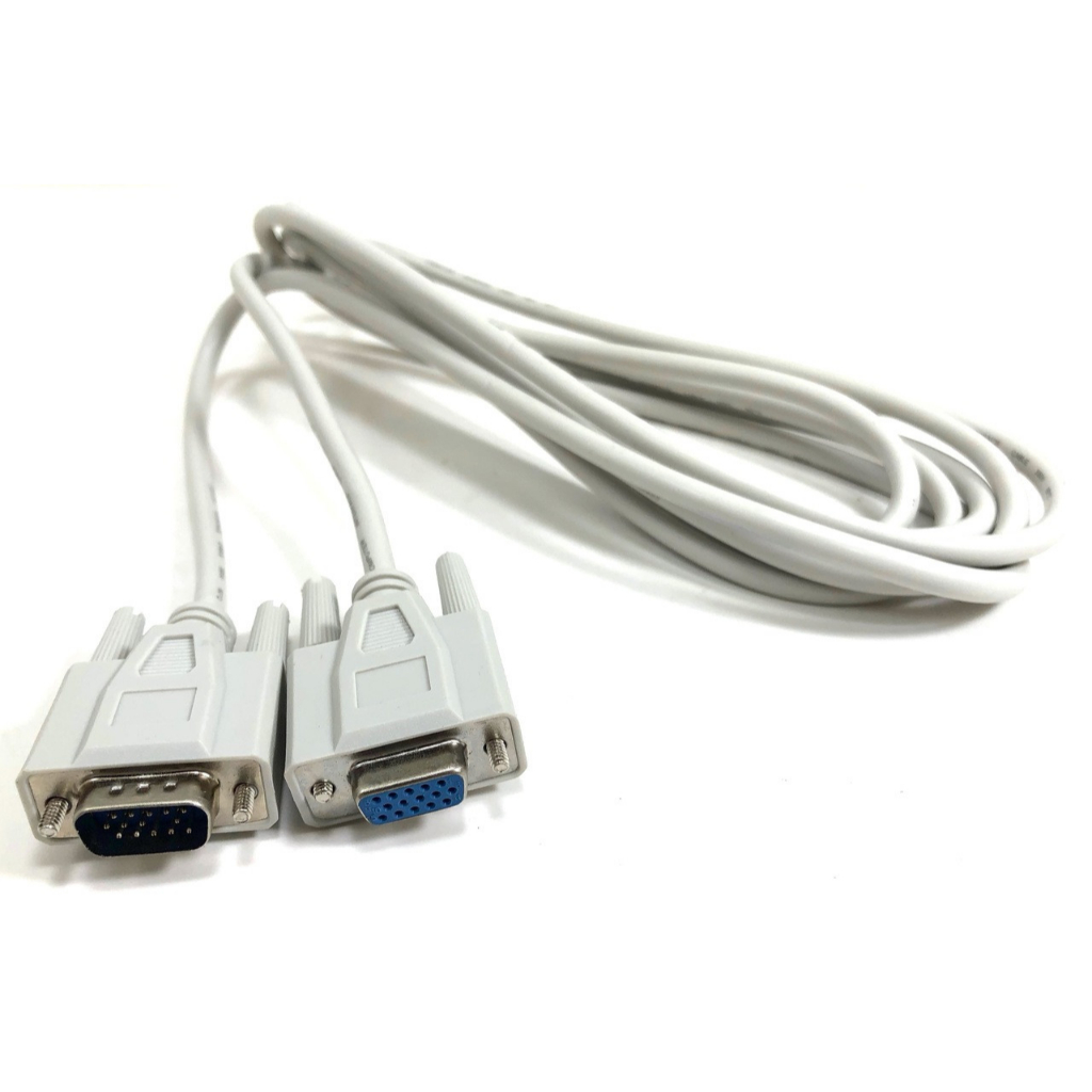 สาย vga cable M/F แบบหัวตัวผู้-ตัวเมีย ความยาว 1.7M / 3M / 5M | Shopee ...