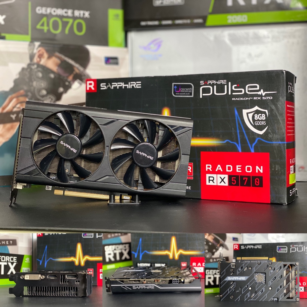 การ์ดจอ🔰RX570 RX580 GTX1050ti 1060 1070ti 1080ti 1650 1660Super RTX3060🔰มีให้เลือกหลายรุ่น ไม่ ...