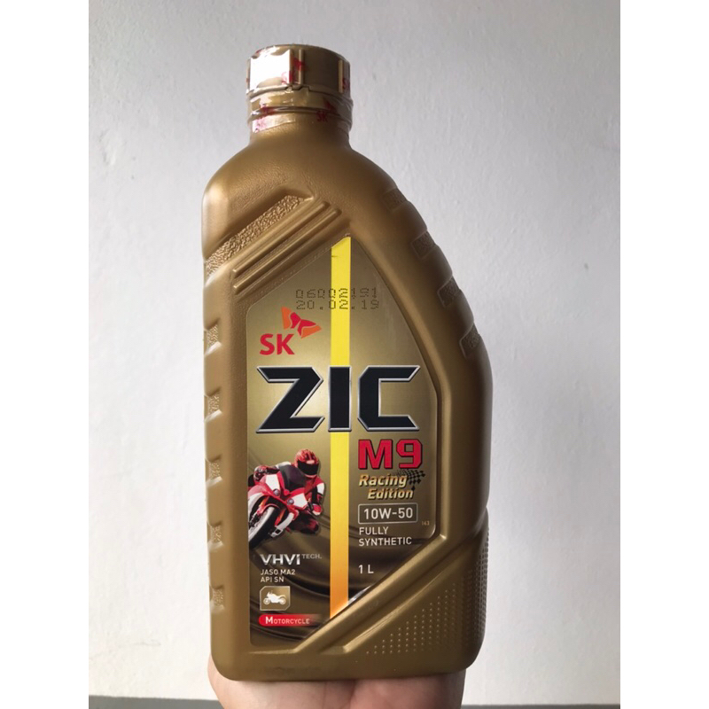 ZIC M9 สูตร Racing Edition Fully Synthetic 100% 4T 10W-50 ขนาด 1 ลิตร ...