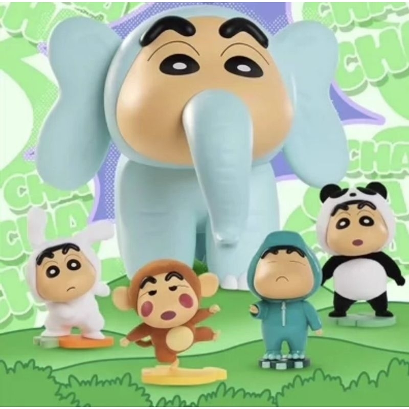 ⭐พร้อมส่ง⭐ 52TOYS - Crayon Shinchan - Animal Cha Cha Cha (Art Toy ...