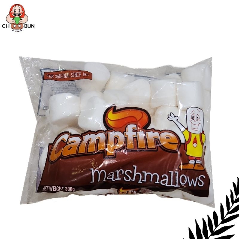 Marshmallow Campfire Regular Size White [ของแท้] 300 g มาร์ชเมลโล แคมป์ไฟ | Shopee Thailand