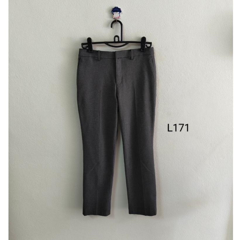 M(ญ) Heattech กางเกงสแลค (L171) two way stretch แบรนด์ uniqlo ยูนิโคล่ | Shopee Thailand