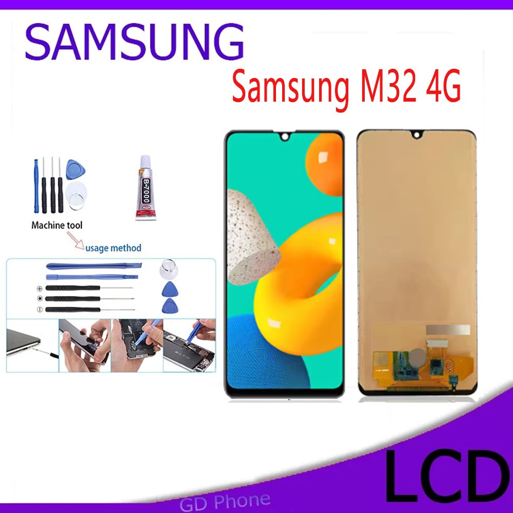 หน้าจอ LCD Display จอ + ทัช samsung M32 4G อะไหล่มือถือ จอพร้อมทัชสกรีน ...