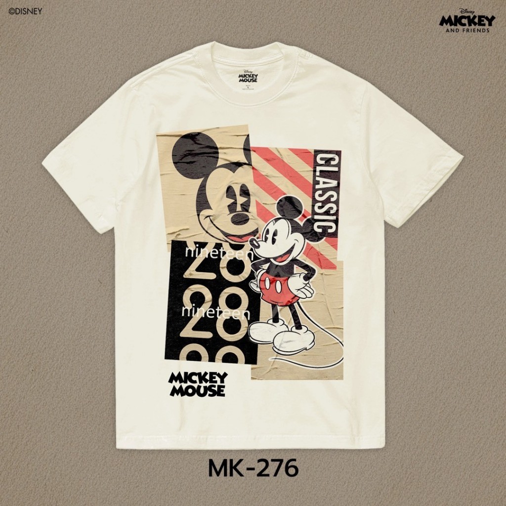 Power 7 Shop เสื้อยืดการ์ตูน "Mickey Mouse" ลิขสิทธ์แท้ DISNEY (MK-276 ...