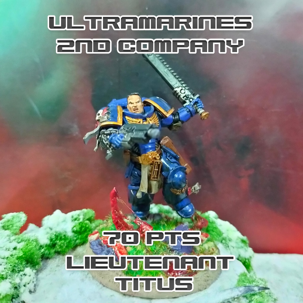 [ประกอบทำสีแล้ว] WARHAMMER 40K: ULTRAMARINES: 2ND COMPANY: LIEUTENANT ...