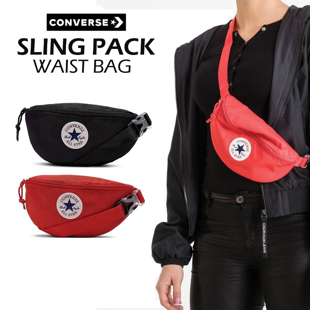 Converse Sling Pack (Core Chuck) Waist Bag กระเป๋าคาดเอว คาดอก คอน ...