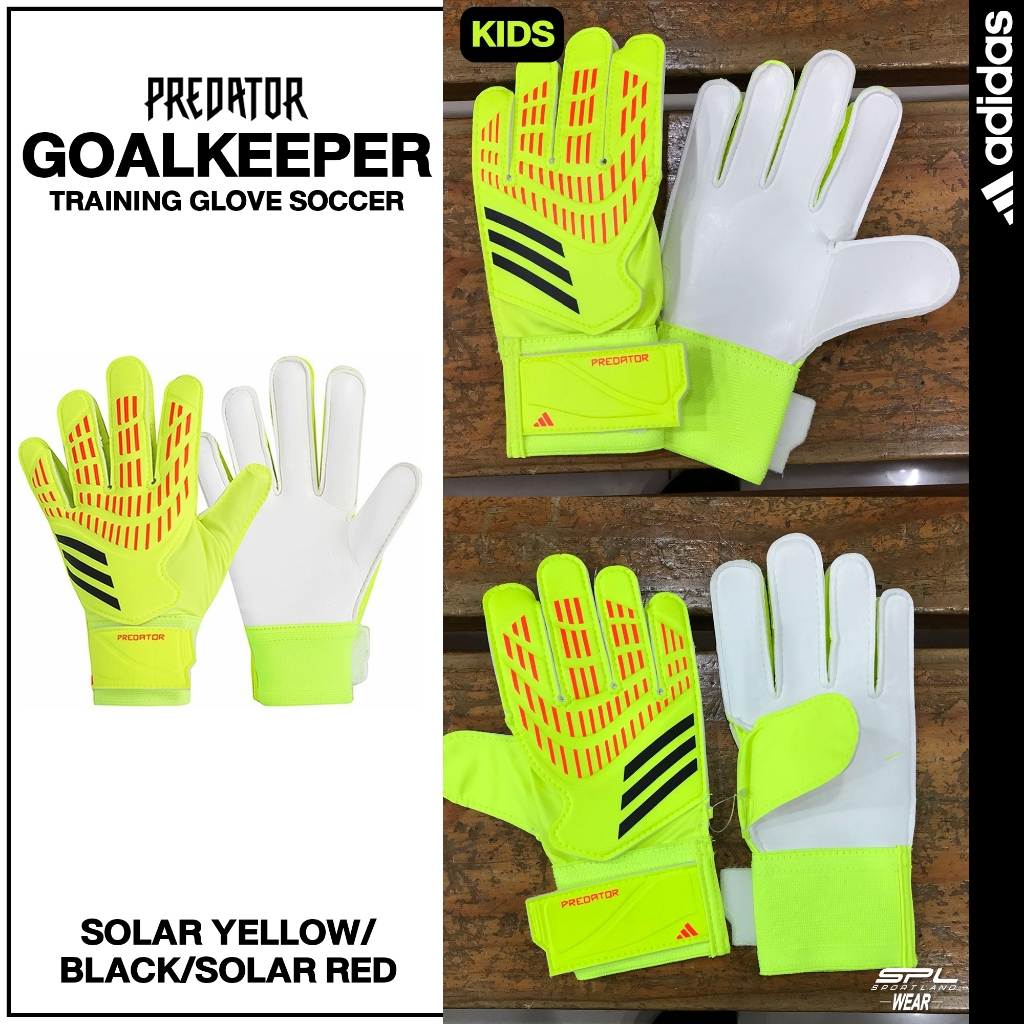 Adidas ถุงมือโกล์ว สำหรับเด็ก Goal Gloves Predator TRN IQ4028 (800 ...