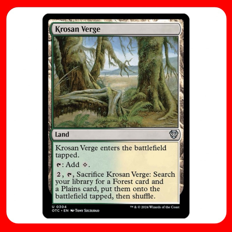 [MTG] Krosan Verge [OTC] [LAND] [UNCOM] [NORMAL] [ENG] (การ์ดเมจิค ...
