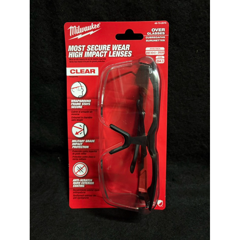 Milwaukee รุ่น 48-73-2070 แว่นตาเลนส์เคลือบใสแบบ Dual Coat (สินค้าใหม่ปี 2025) | Shopee Thailand