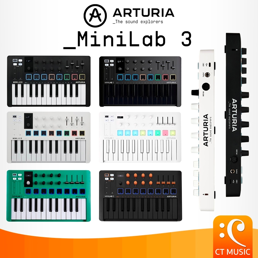 [ใส่โค้ดลด1000บ.] Arturia MiniLab 3 คีย์บอร์ดมีดี้คอนโทรลเลอร์ Midi ...